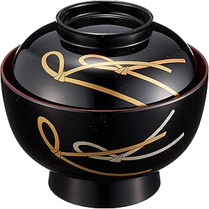 Amazon.com: まえじゅう漆器 Maeju Lacquerware 3T-420 Zoni Bowl, Knot, Red ...