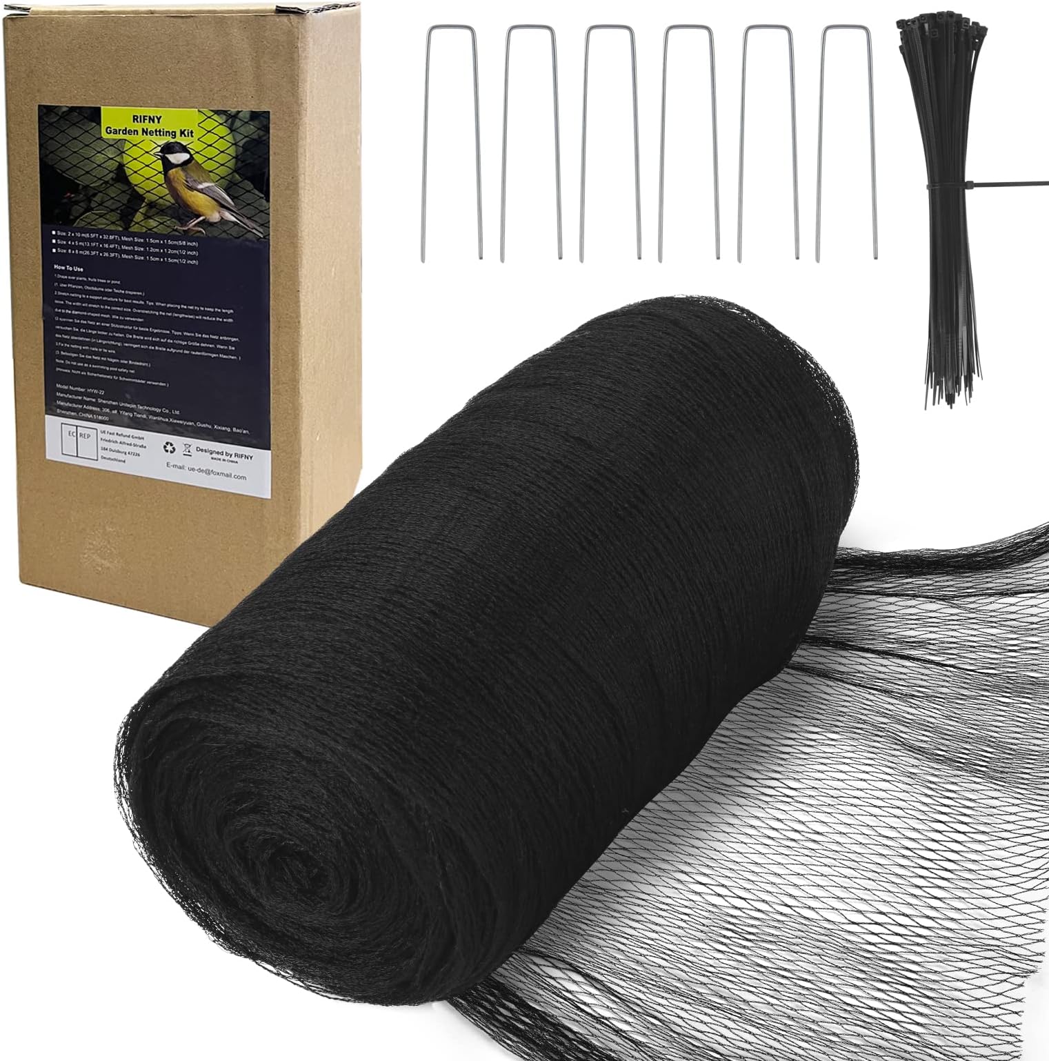 Amazon.com : Bird Netting for Garden - 6.5 x 32.8 FT Heavy Duty Anti ...