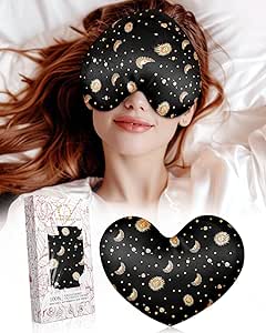 Amazon.com: Miss Adola Silk Weighted Eye Mask - Microwave Eye Mask Heat ...