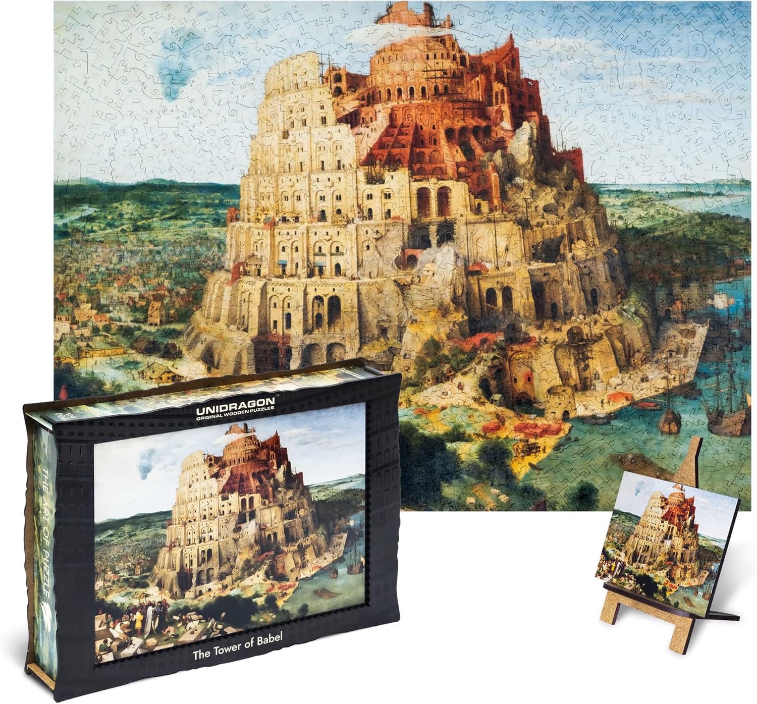 Amazon.com: UNIDRAGON Wooden Jigsaw Puzzle Art Collection - The Tower ...