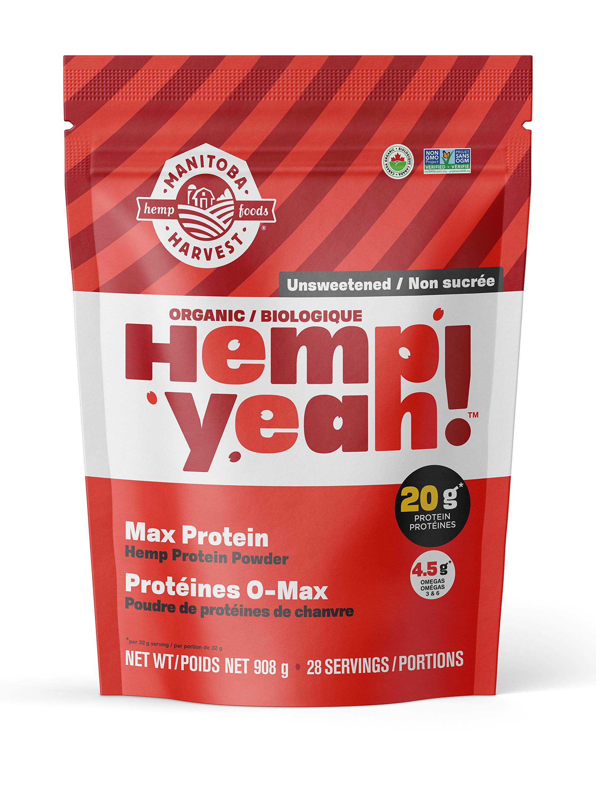 Manitoba Harvest Hemp Yeah! Organic Max Protein Protein Powder ...