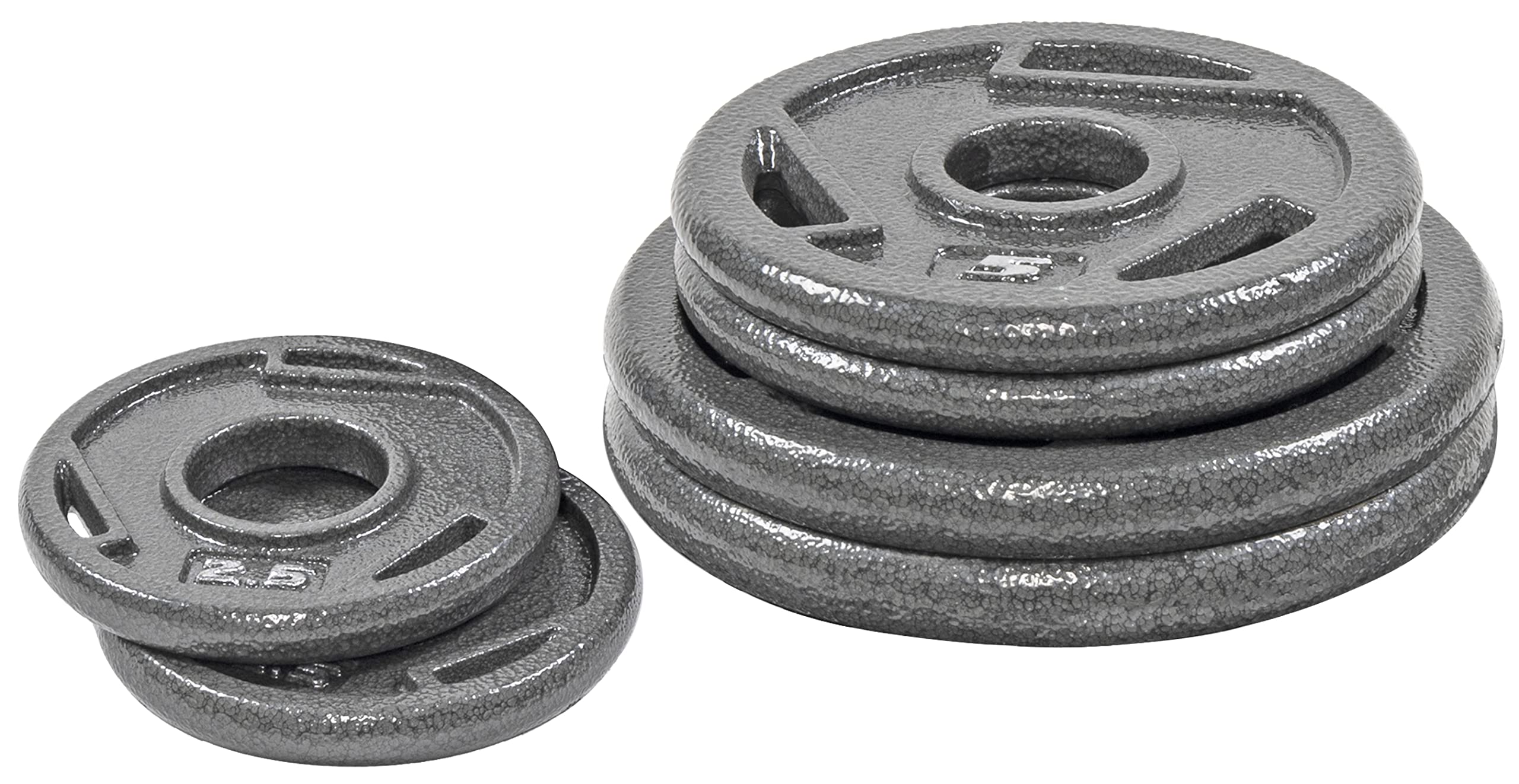 BalanceFrom Cast Iron Olympic 2-Inch Plate Weight Plate for Strength ...