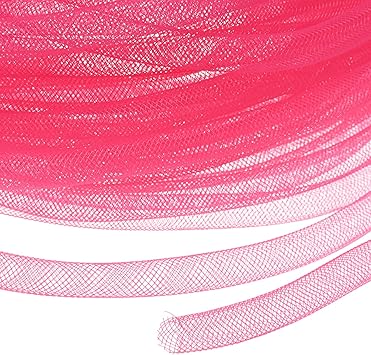 Amazon.com: M METERXITY Mesh Tube Ribbon 25 Yards, 10mm Elastic Fabric ...