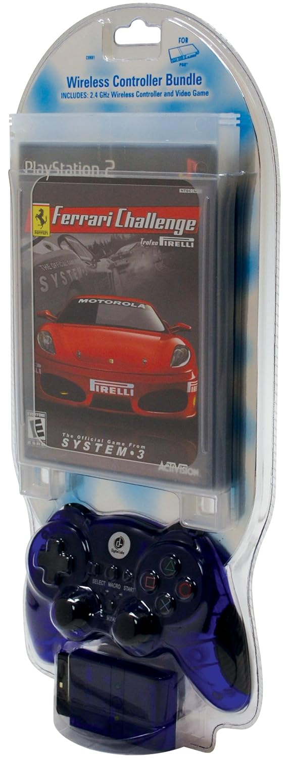 Amazon.com: PS2 Controller w/Ferrari Challenge : Video Games