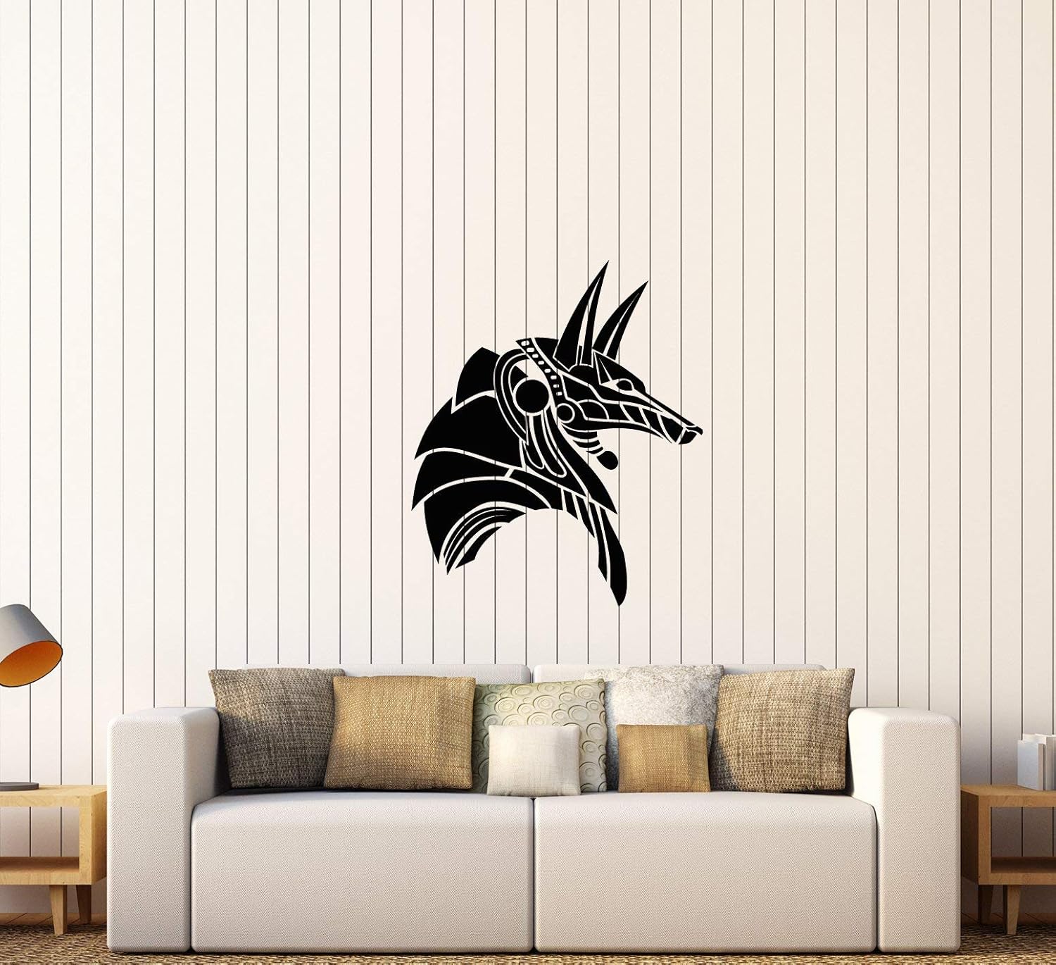 Amazon.com: Vinyl Wall Decal Anubis Head Egyptian God Stickers (3643ig ...