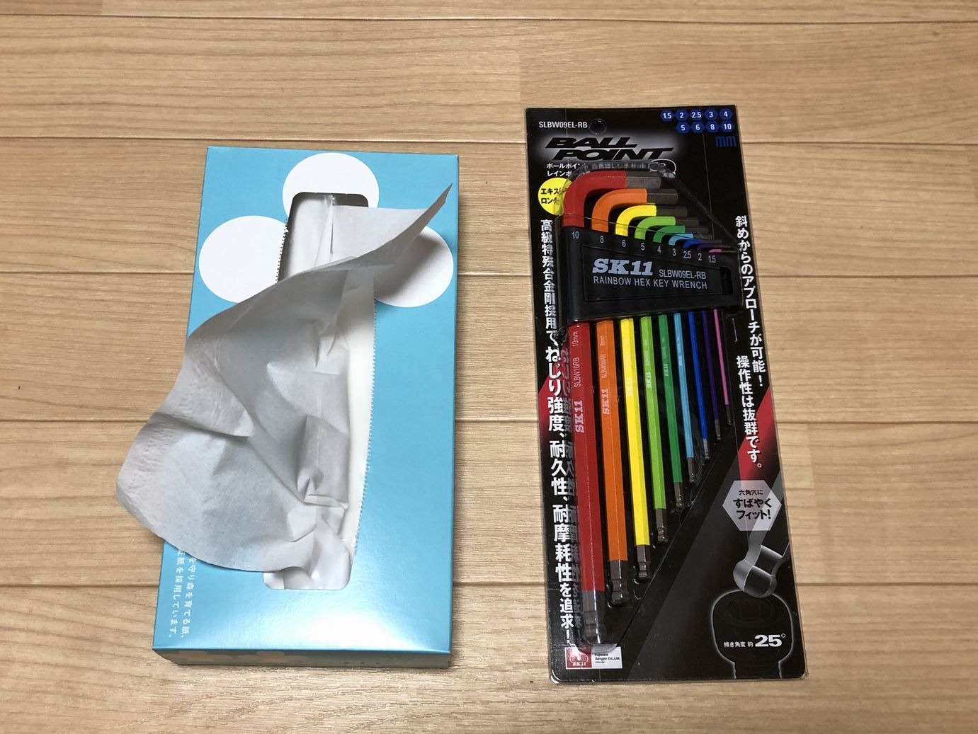 Amazon | SK11 レインボーボールポイント六角棒レンチセット 9本組 SLBW09EL-RB | 六角棒レンチ