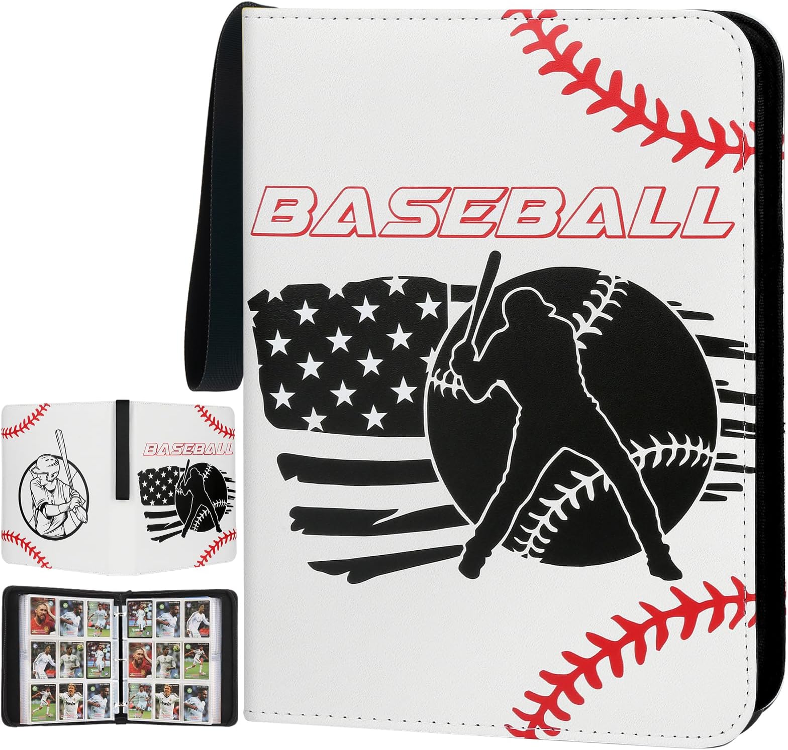 Amazon.com: DYFAIS Baseball Card Binder with Sleeves 900 Pockets ...