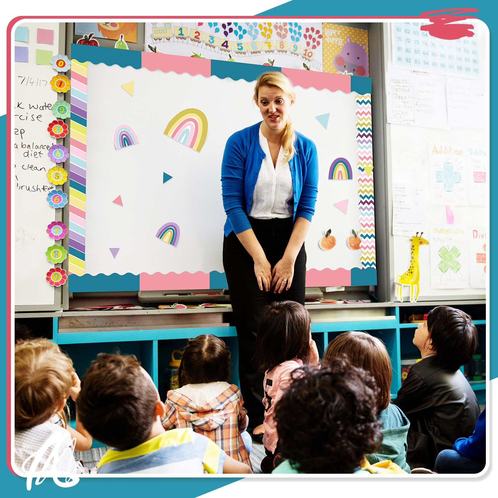 Snapklik.com : Qilery 12 Rolls 394 Ft Classroom Border Sets For ...