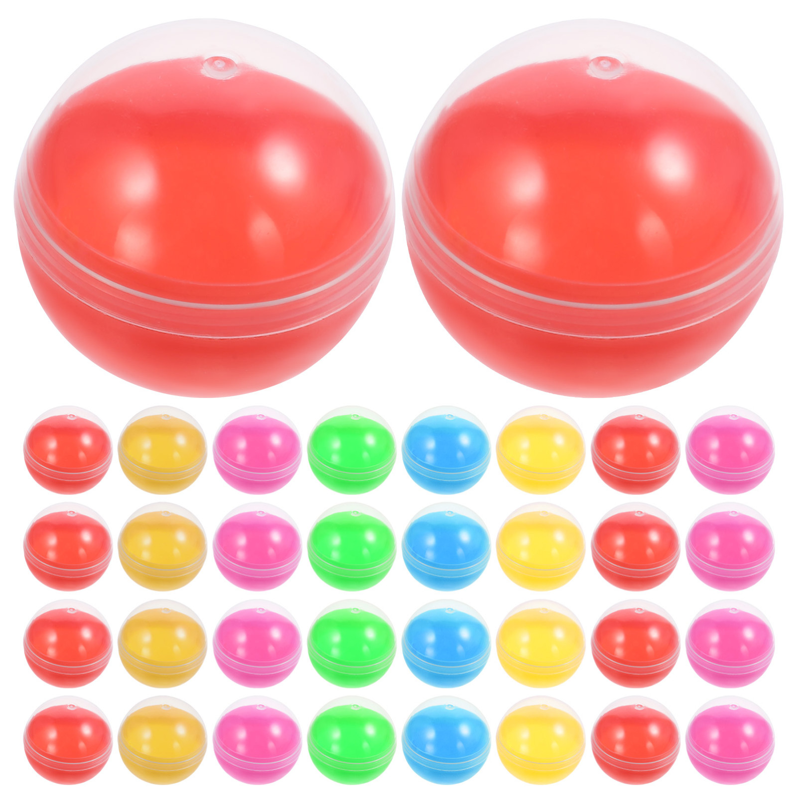 Capsules Empty Ciieeo 50pcs Plastic Fillable Ornaments 45Mm Balls ...