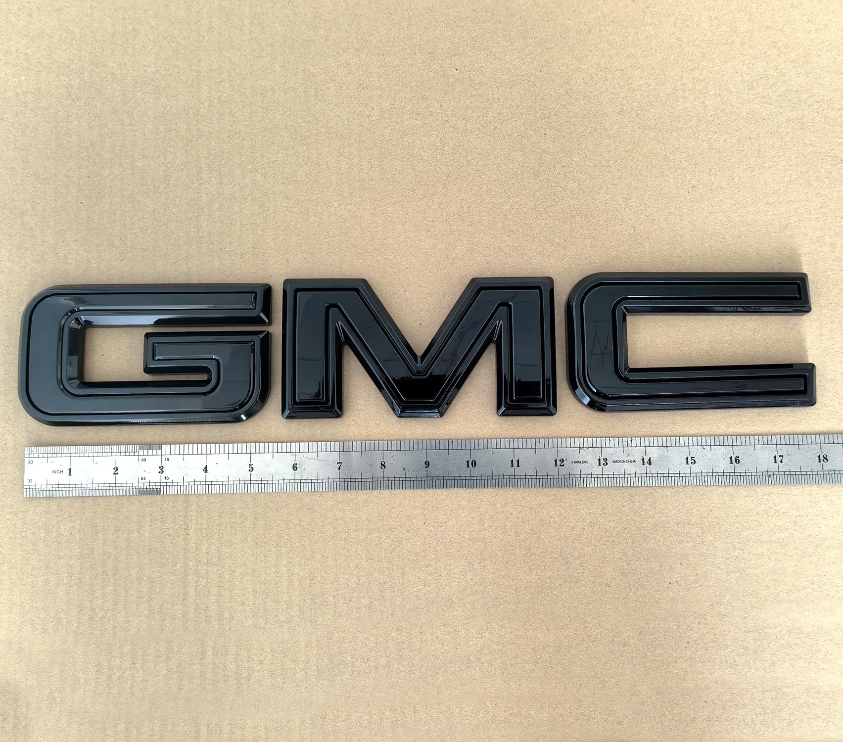 GMC Sierra Yukon Canyon Badges Gloss Black Front Grille Emblems For GMC ...