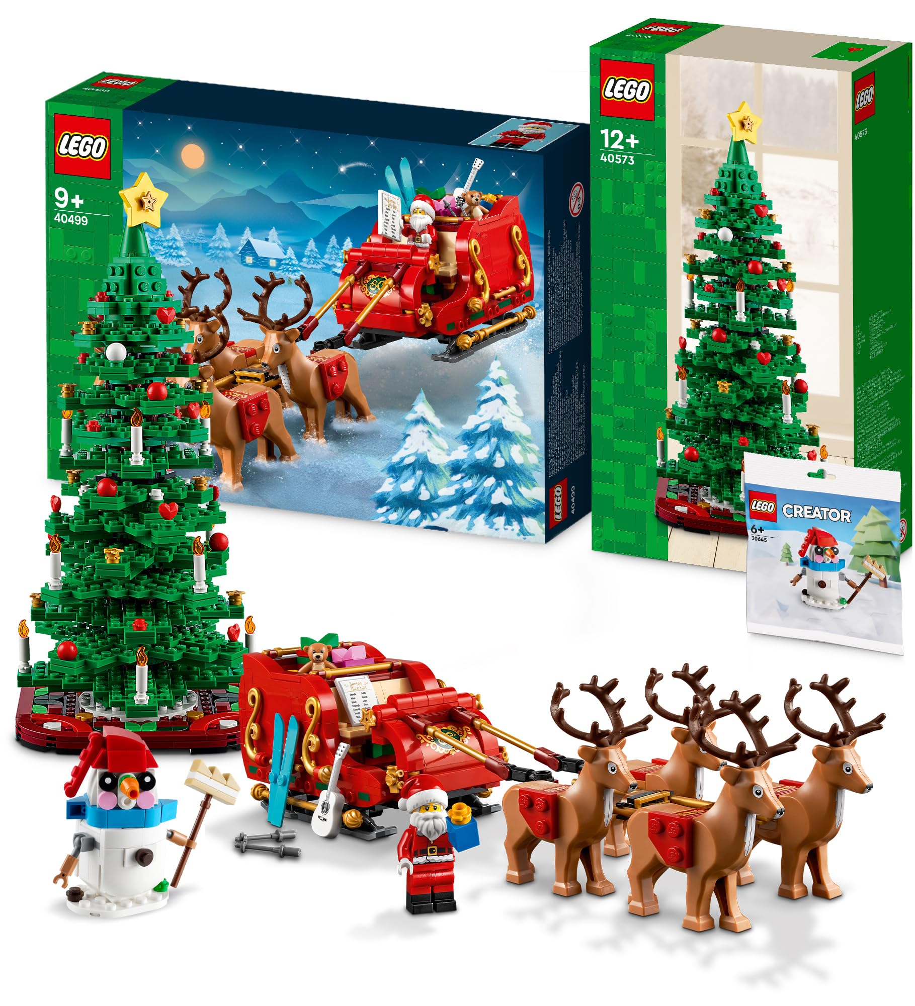 Lego Natale 2024 Bundle - Lego Albero di Natale e slitta di Babbo ...