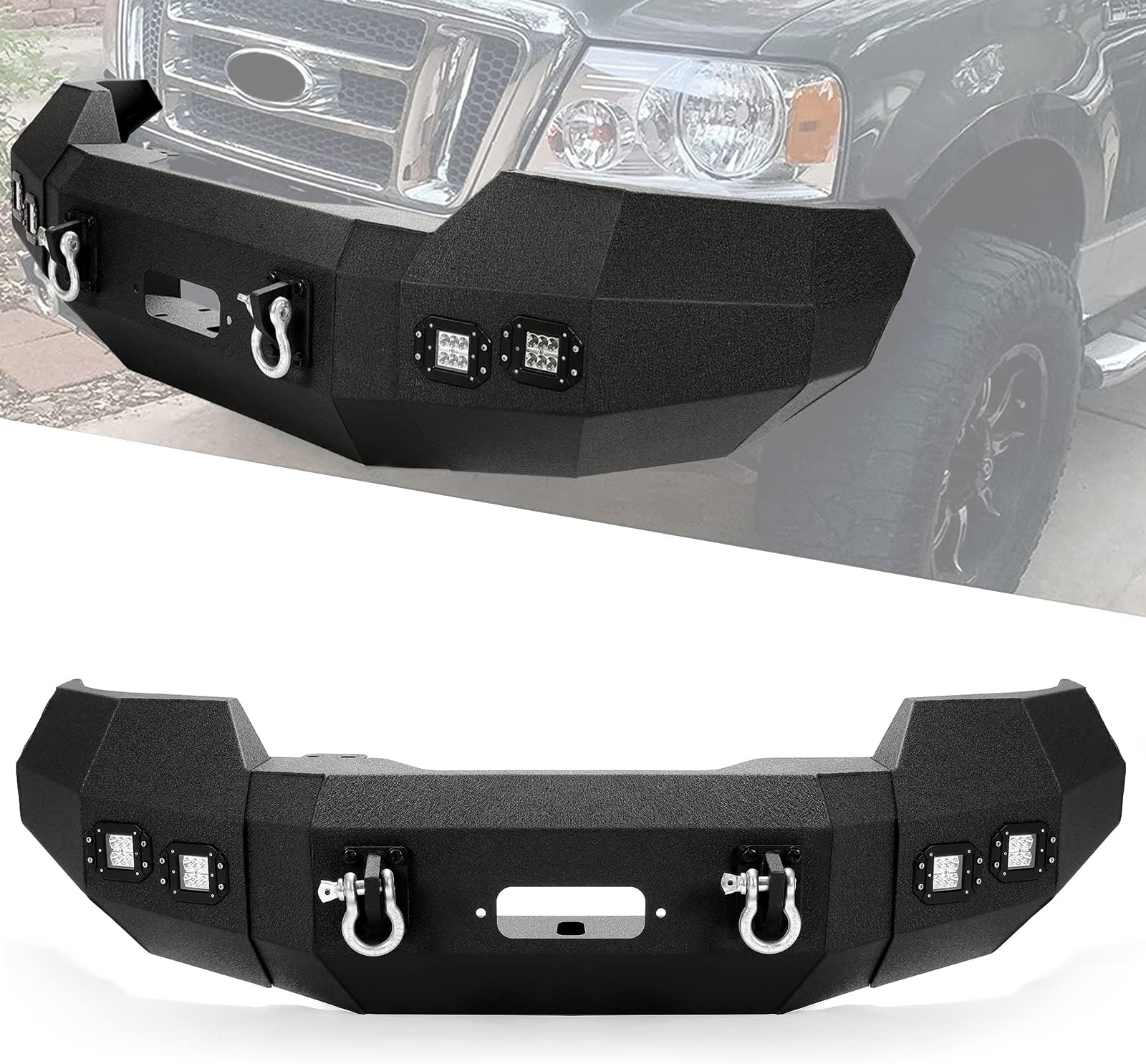 Amazon.com: Vijay Front and Rear Bumper Compatible with 1998-2011 Ford ...