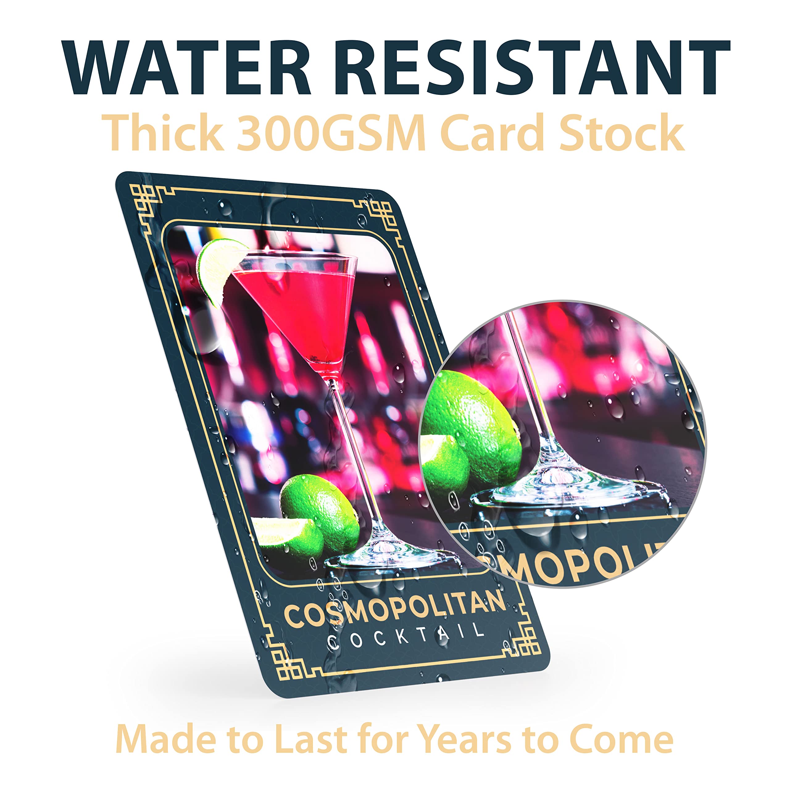 Snapklik.com : 52 Cocktail & Mixed Drink Recipes Flash Cards Simple ...