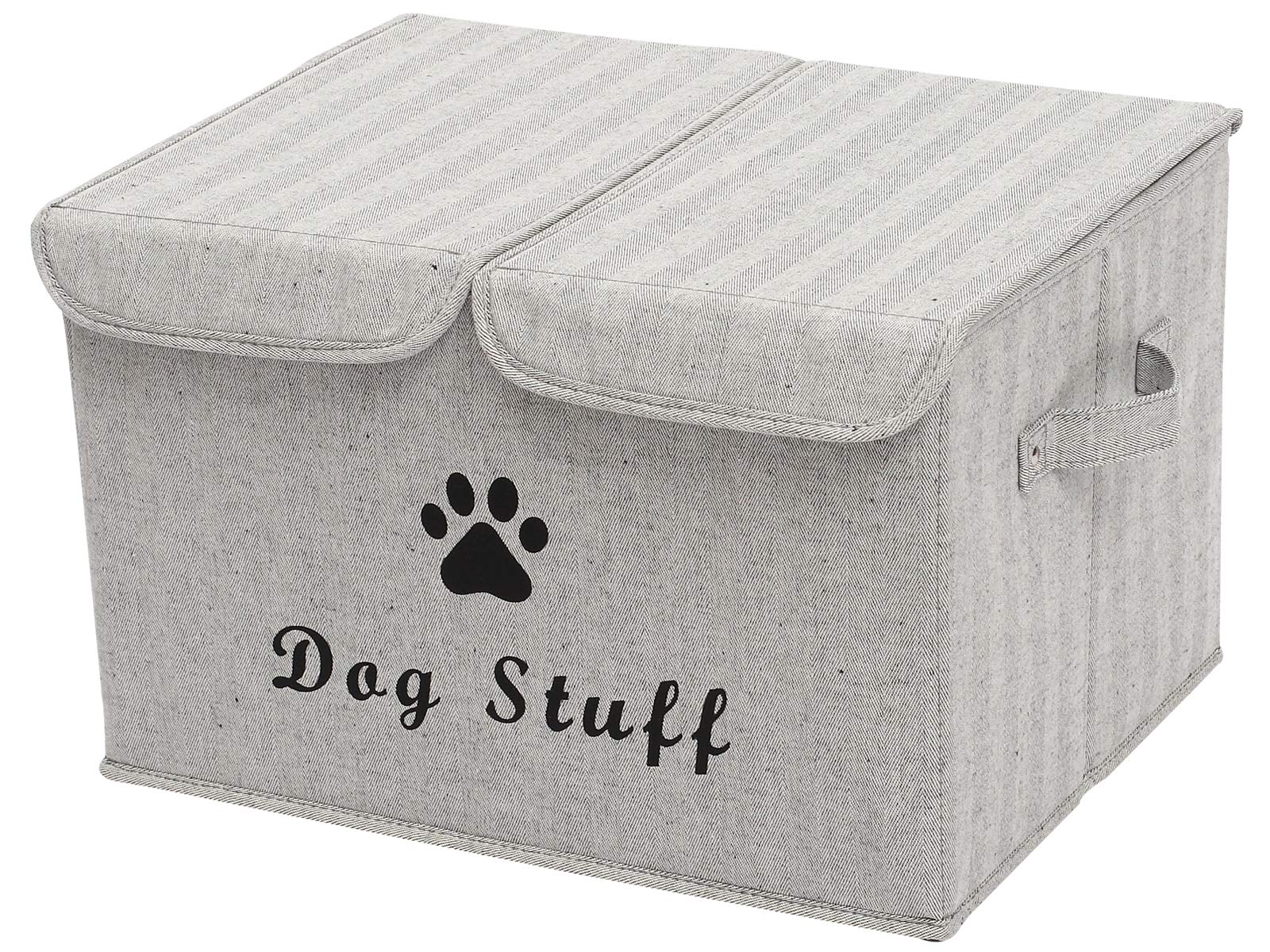 Pet Supplies : Geyecete Large Storage Boxes - Large Linen Fabric ...
