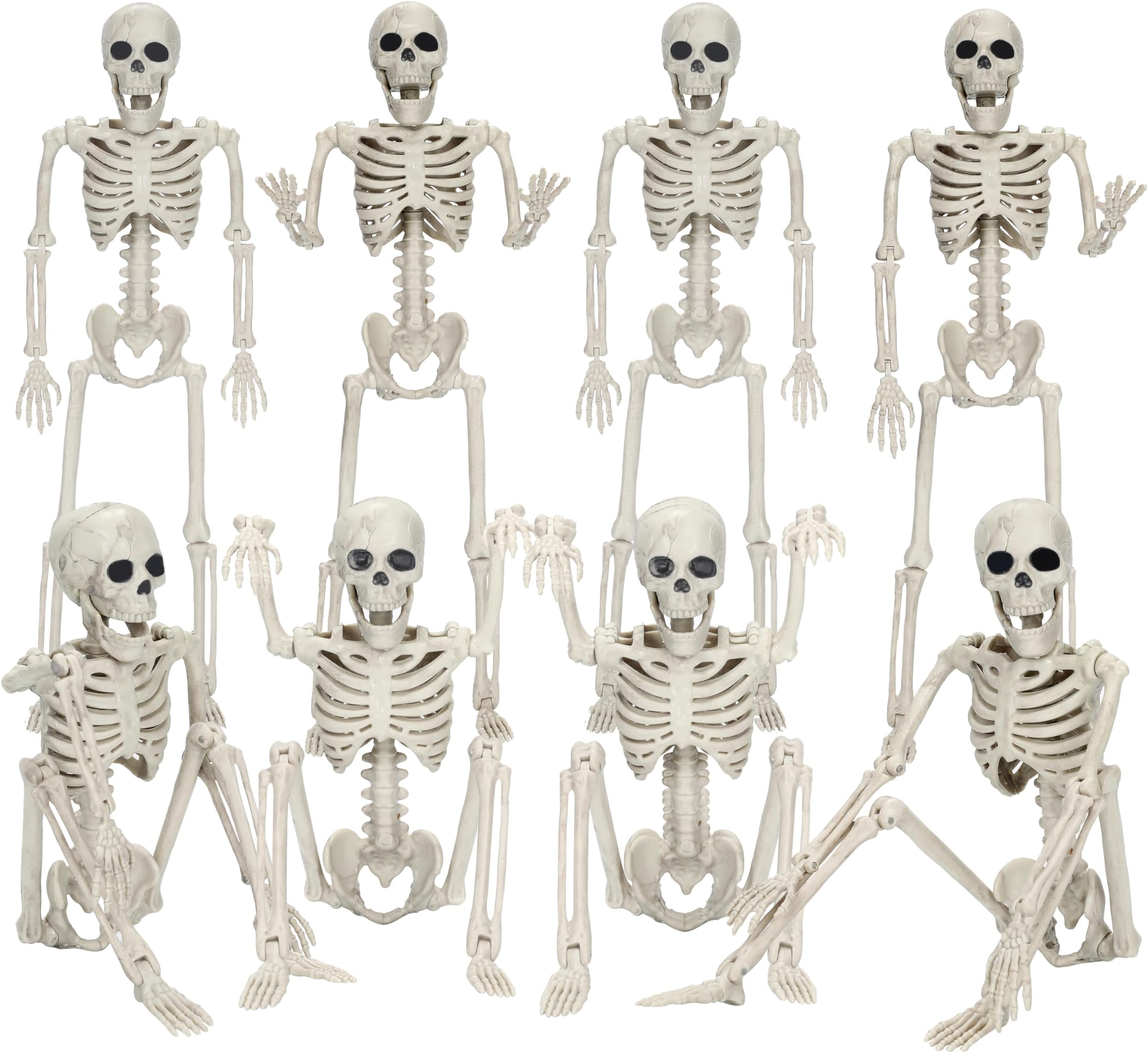 Amazon.com : Generic Halloween Skeleton Decorations - 16 Inch 8 Pack ...