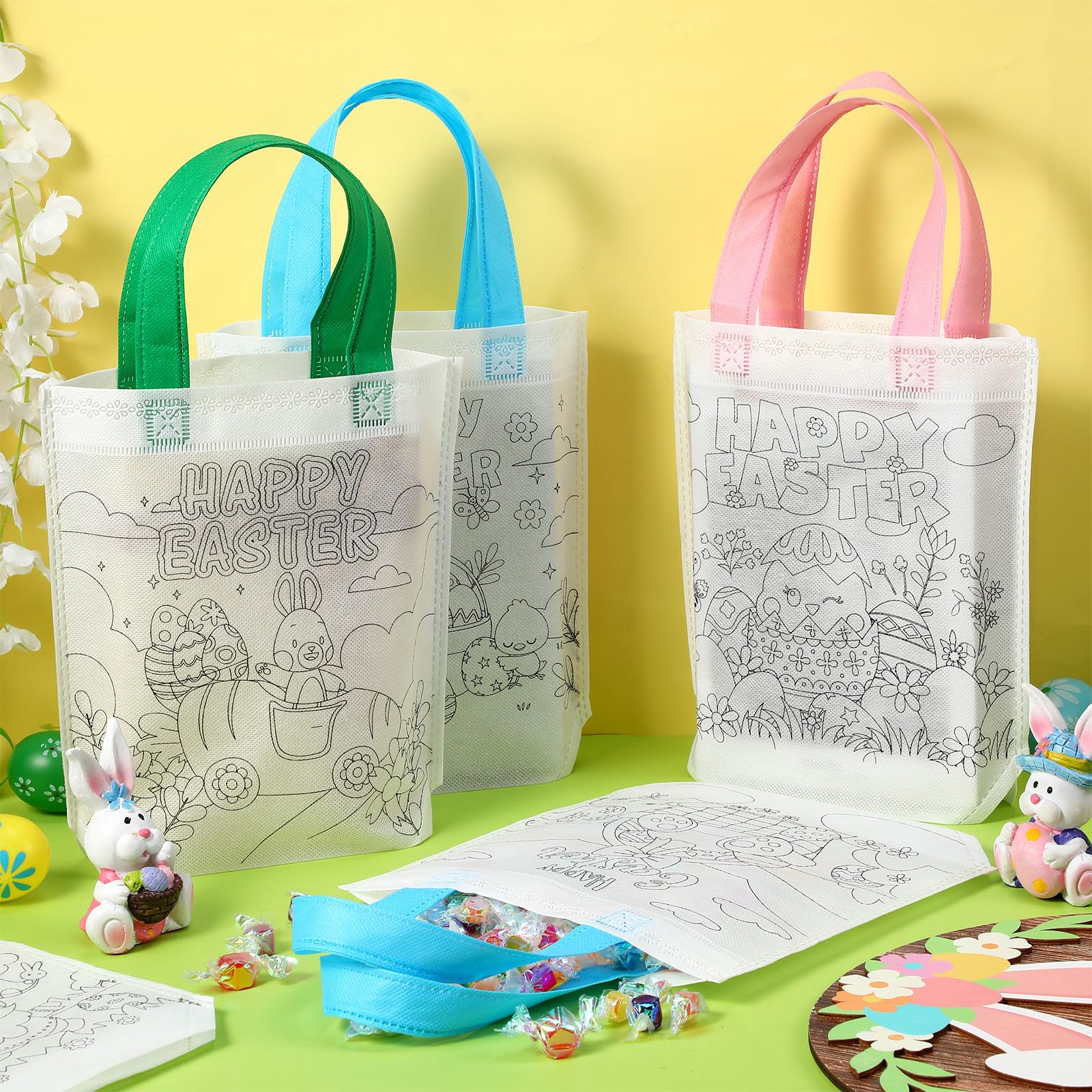 Kids Craft Easter Activity PRINTABLE Easter Colouring / Coloring Cards ...