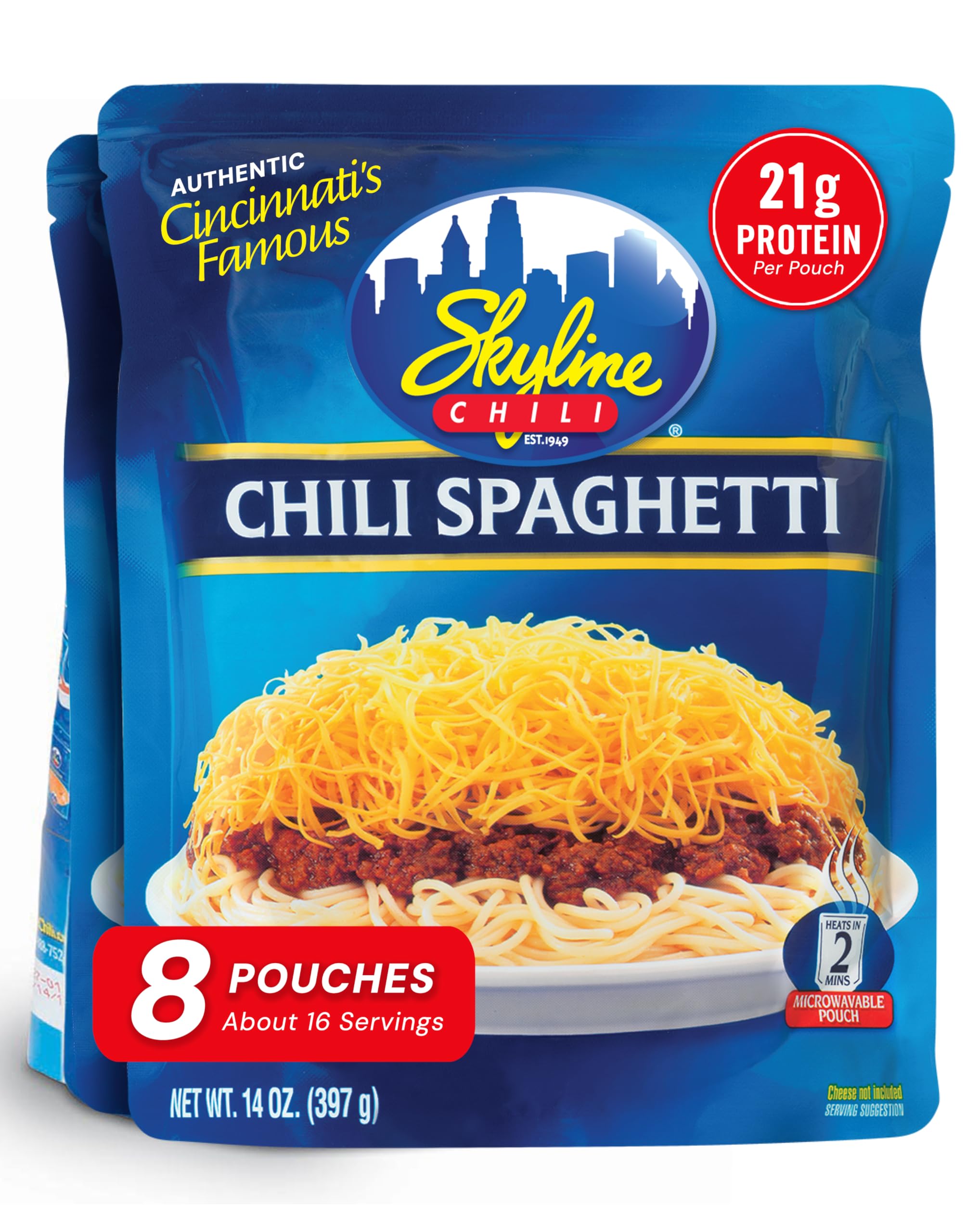Amazon.com : Skyline Chili & Spaghetti, Classic Cincinnati Recipe, Made ...