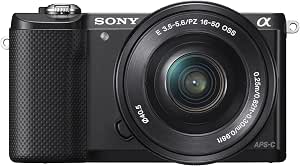 Sony Alpha ILCE-5000 Mirrorless Digital Camera w/ 16-50mm Lens (20.1 MP ...