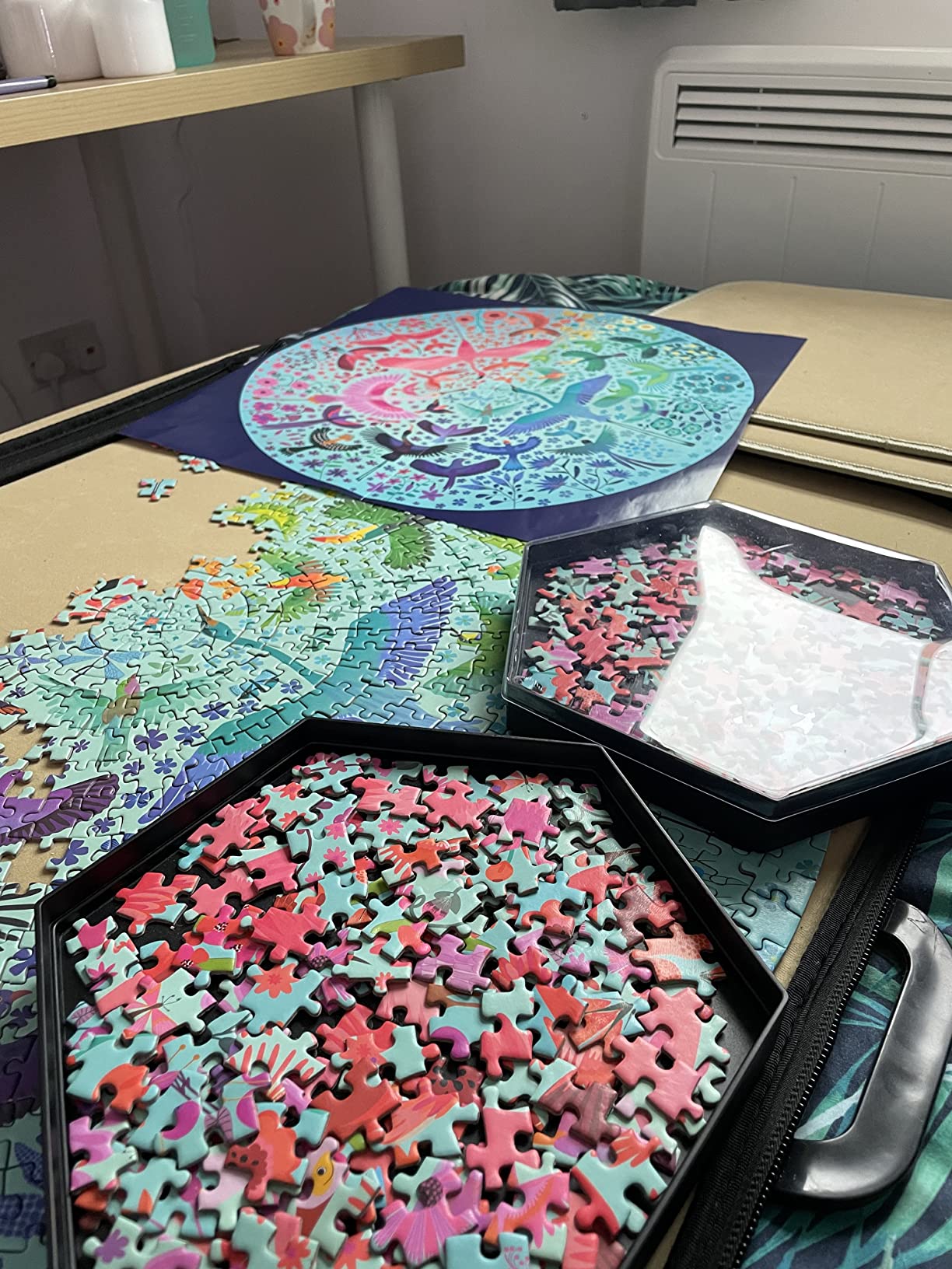 Becko Stackable Puzzle Sorting Trays Jigsaw Puzzle Sorters with Lid ...