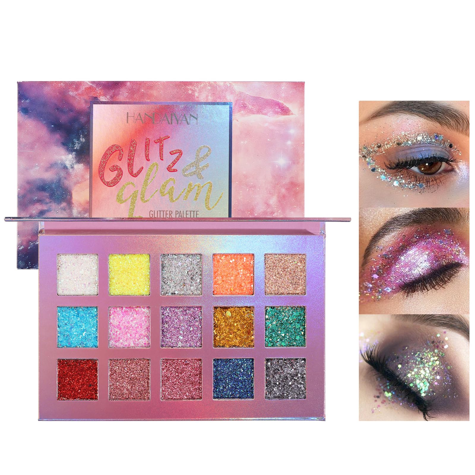 Eyeshadow Palette - 15 Color Glitter Eye Shadow Pallets For Women ...