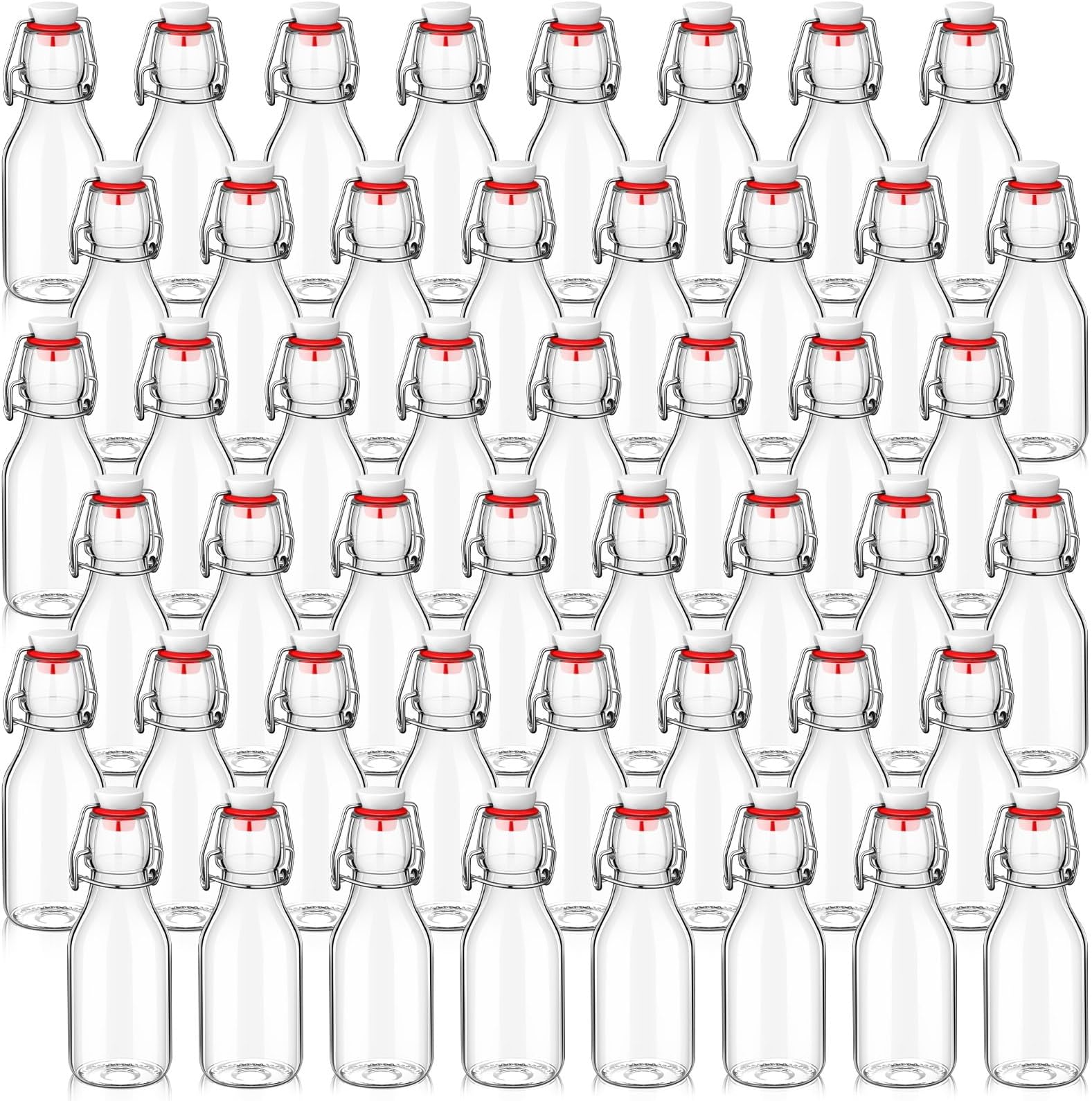 Amazon.com: Easy Cap Beer Bottles - Kombucha Bottles - 16 oz. - Clear ...