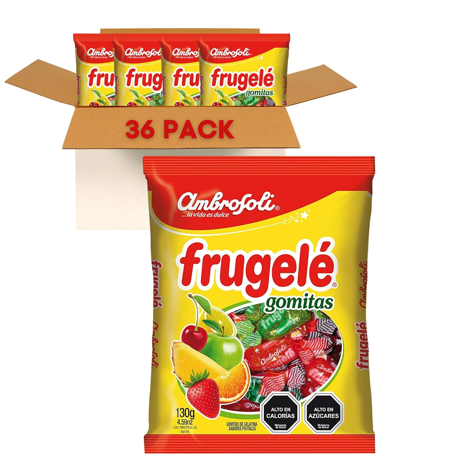 Amazon.com : AMBROSOLI Frugele Fruit Healthy Gummy Candy, Gummy No ...