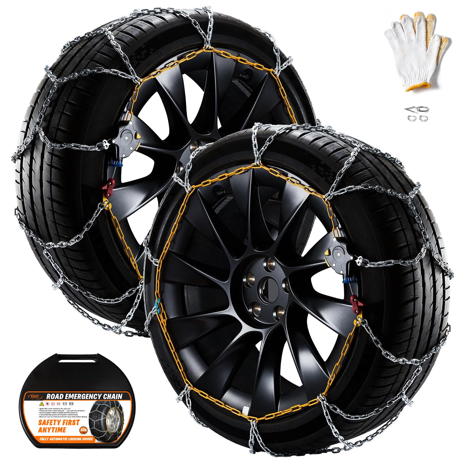 Snapklik.com : DEDC Snow Chains Tire Chains For Car SUV Truck 1 Min ...