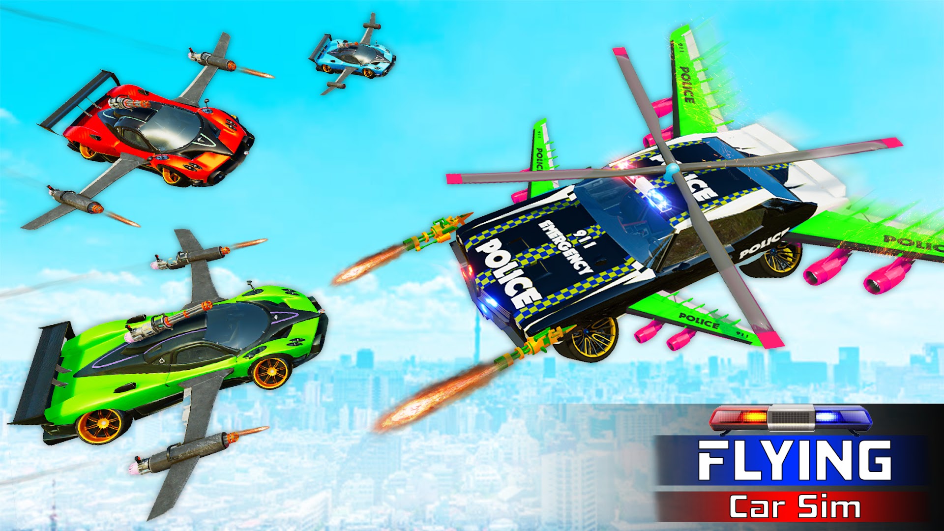 Flying Cars Traffic Hunter Action Racing Game - App on Amazon Appstore