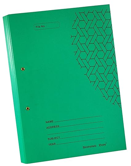 Shining Zon Cobra Clip Spring File Card Board File Folder for Documents ...