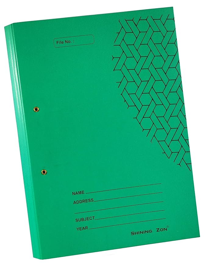 Shining Zon Cobra Clip Spring File Card Board File Folder for Documents ...