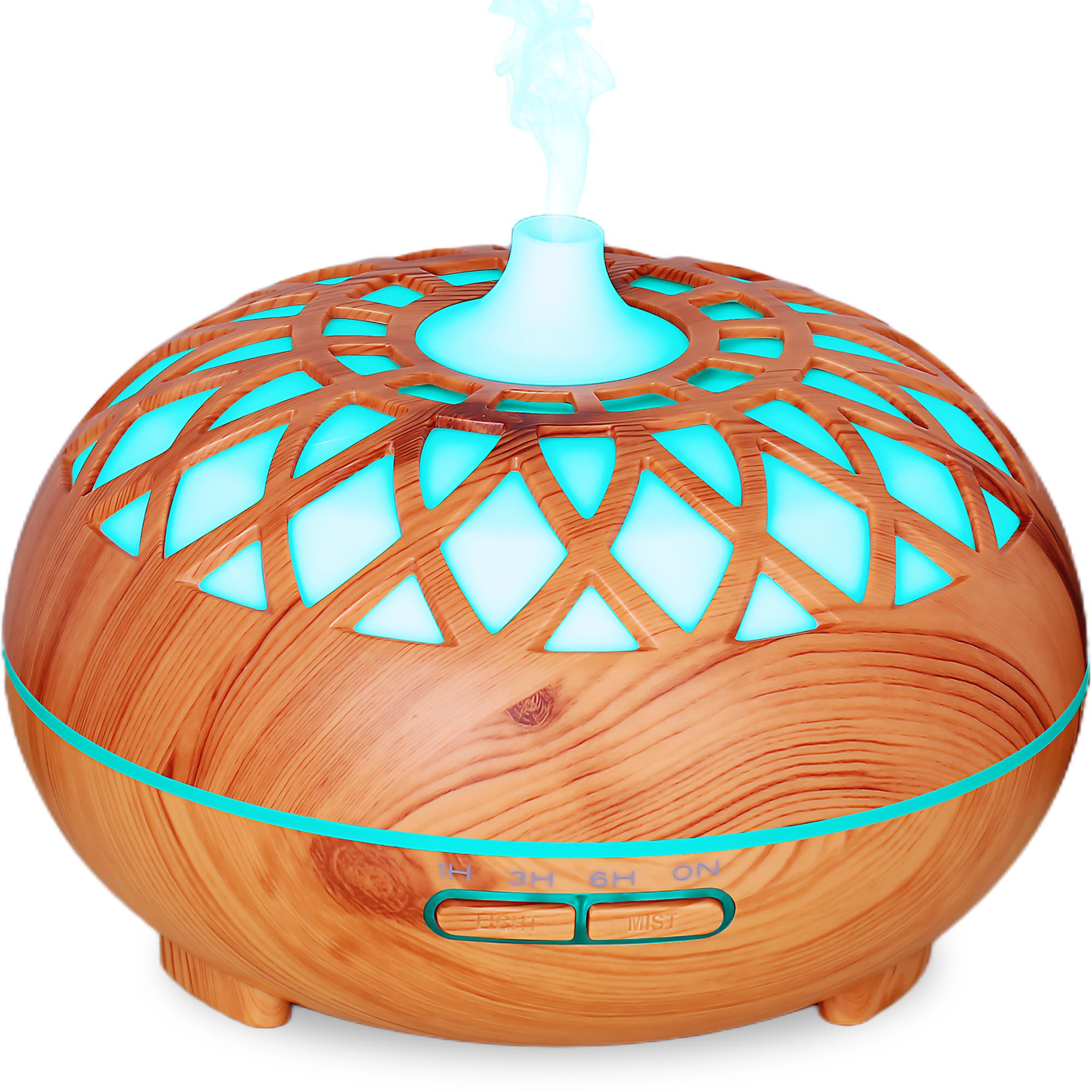 YumKubis 500 ML Essential Oil Diffuser, Ultrasonic Aroma Diffuser ...