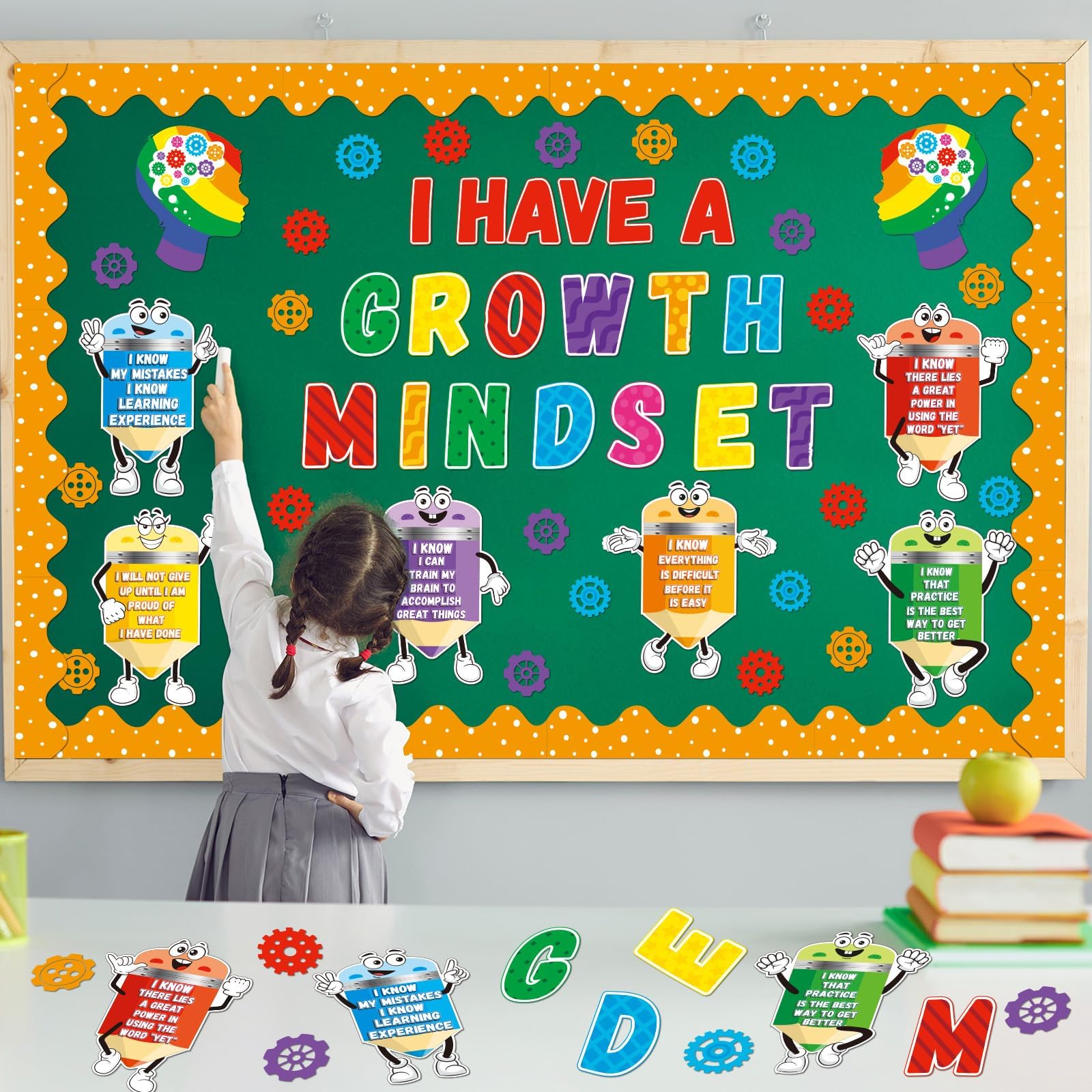 Snapklik.com : Growth Mindset Bulletin Board Decoration Set ...