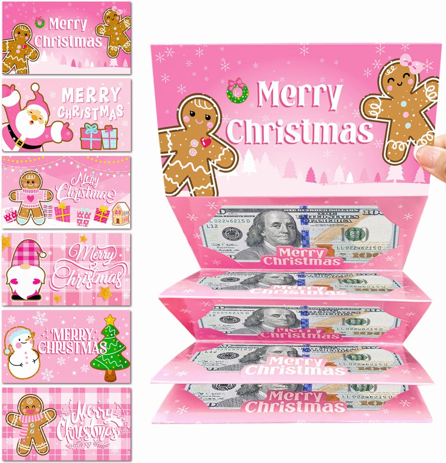 Amazon.com : Christmas Party Money Holder Envelopes for Cash 6PCS ...
