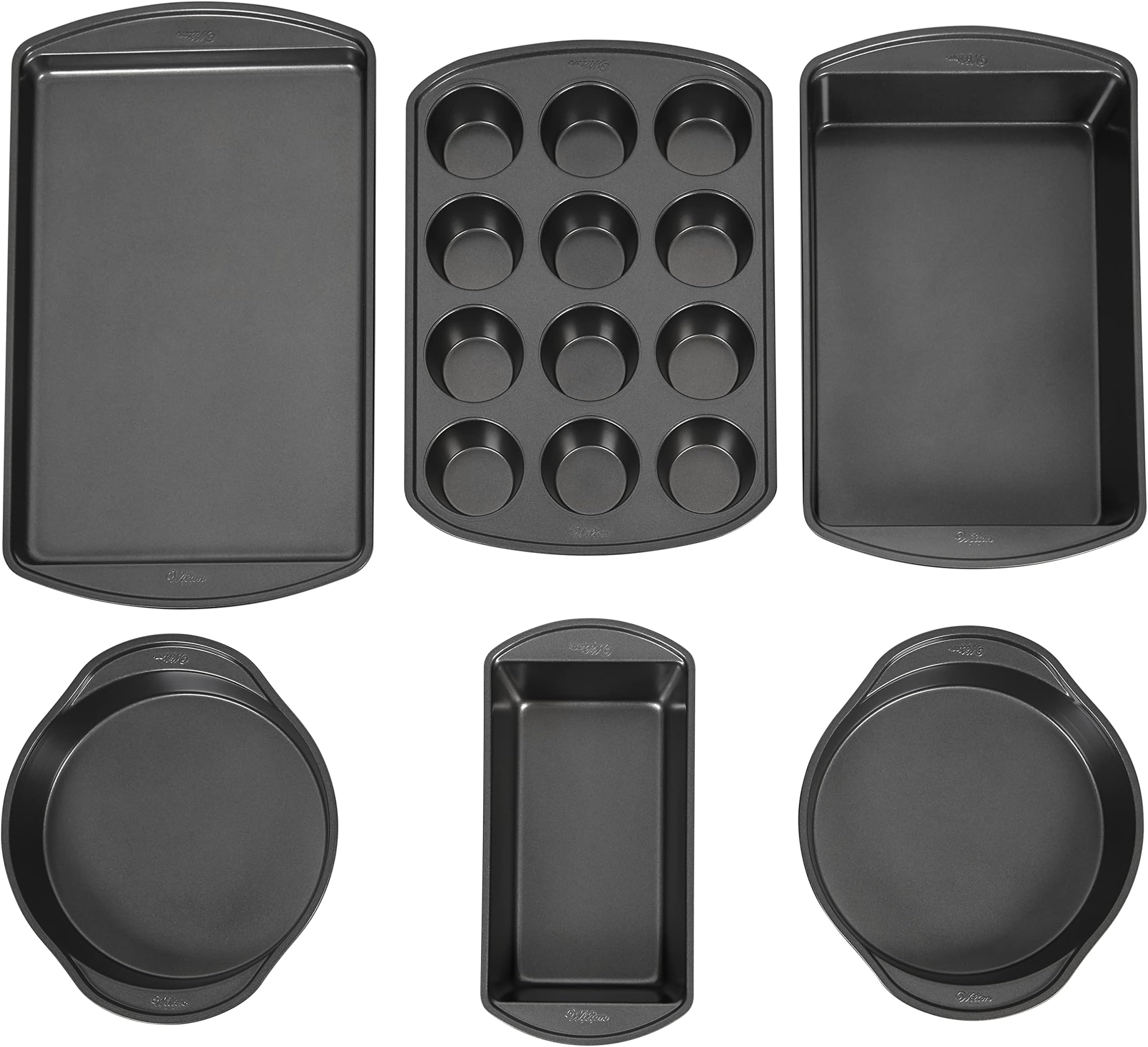 Amazon.com: Chicago Metallic Professional Non-Stick 8-Piece Bakeware ...