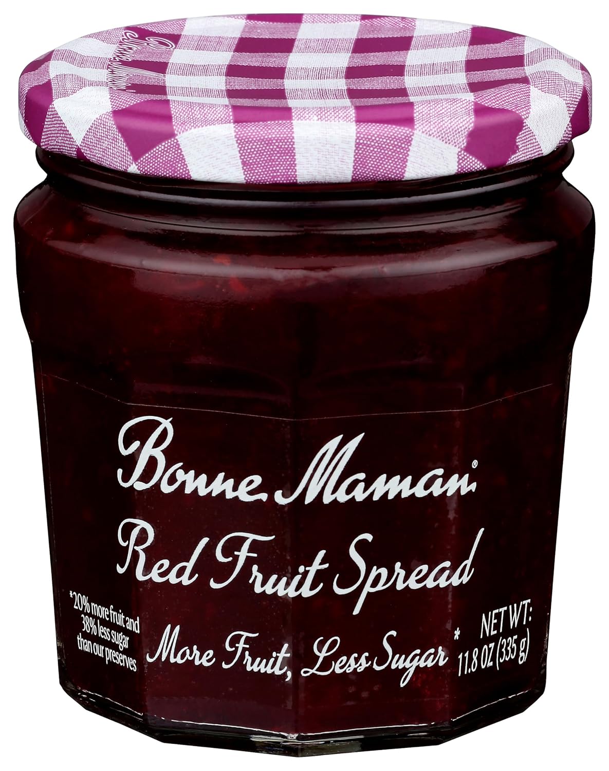 Amazon.com: Bonne Maman More Fruit, Less Sugar Red Fruit Spread, 11.8 ...