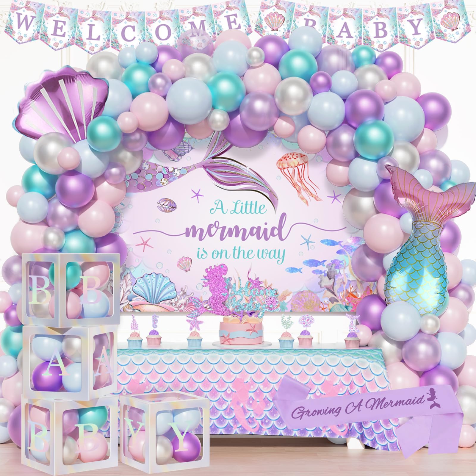 Mermaid Themed Baby Shower Decorations Diy
