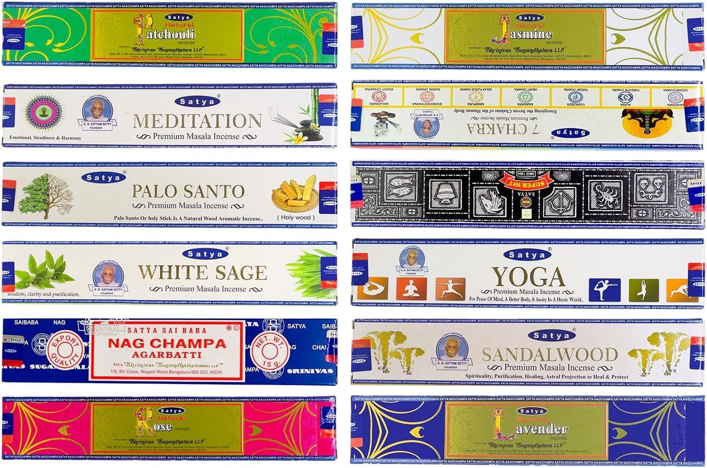 Amazon.com: Incense Sticks - 12 Boxes with 140+ Natural Sticks, 7 ...