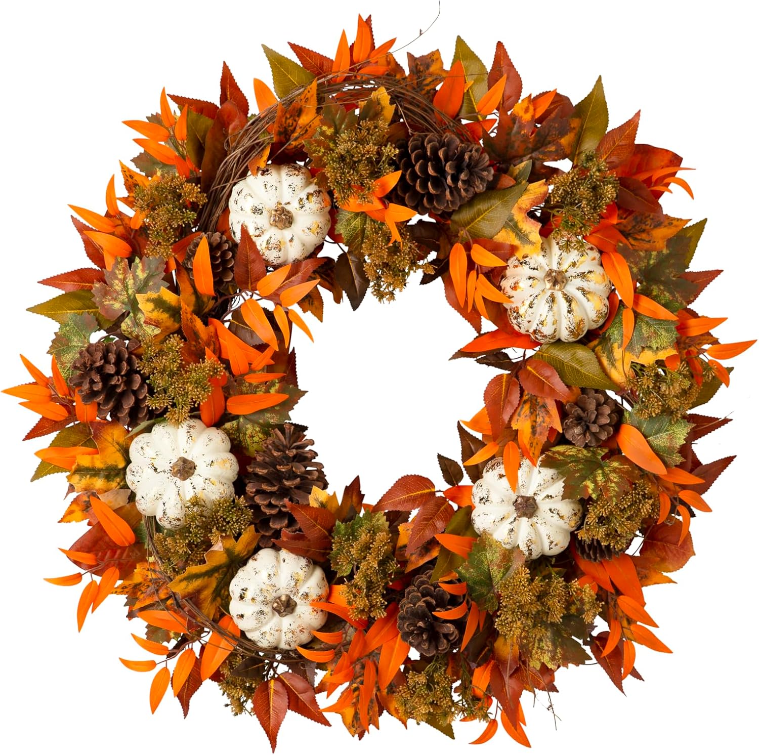 Amazon.com: Balsam Hill 28in Fall Medley Artificial Wreath : Home & Kitchen