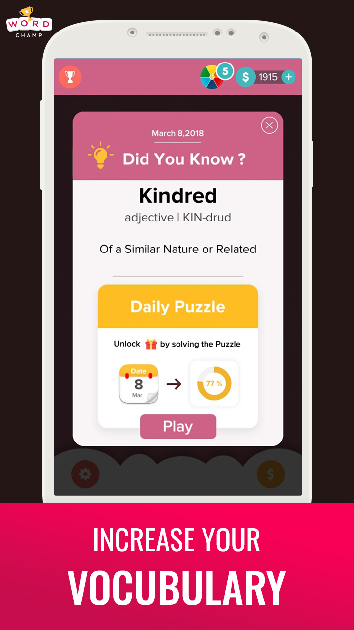 Word Champ - Free Word Games & Word Puzzle Games. Ad Free Word Game ...