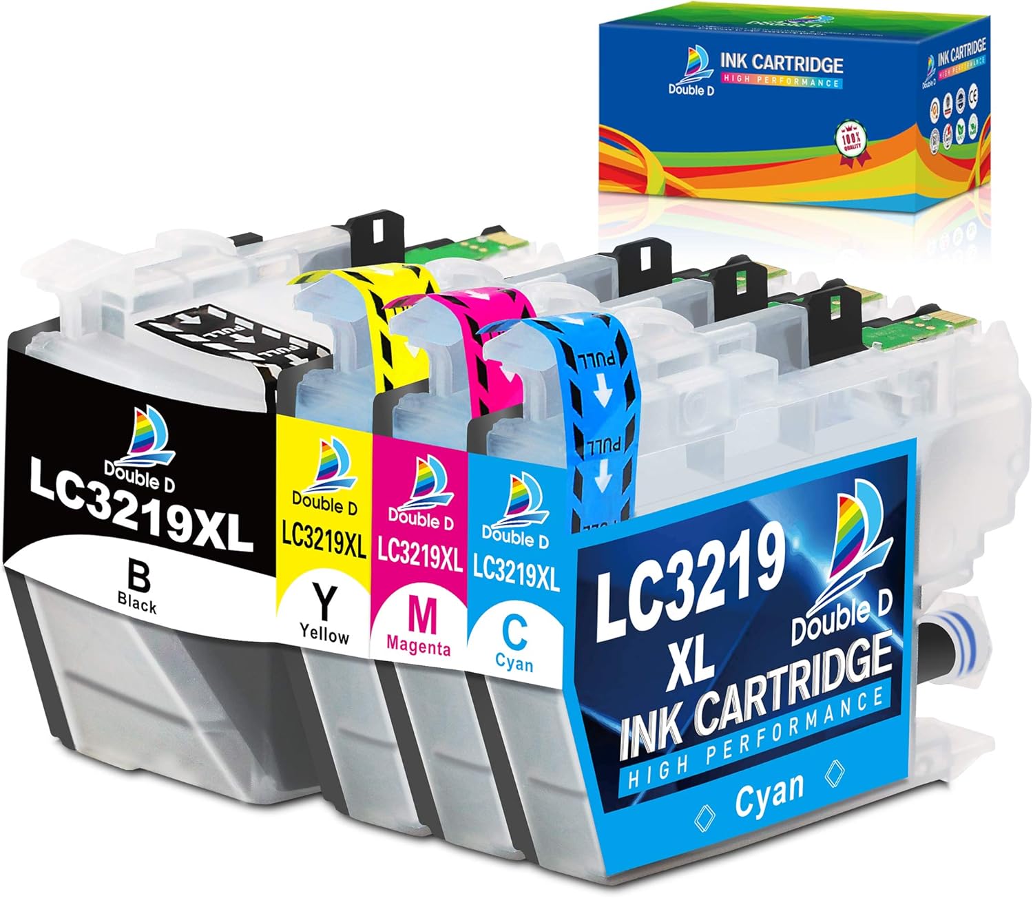 DOUBLE D LC3219XL Ink Cartridges Compatible for Brother LC3219 LC3217 ...