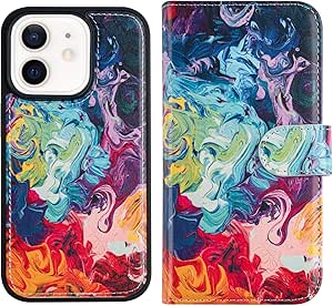 Amazon.com: LUMARKE Designed for iPhone 11 Wallet Case - Detachable Flip Folio Cover - RFID ...