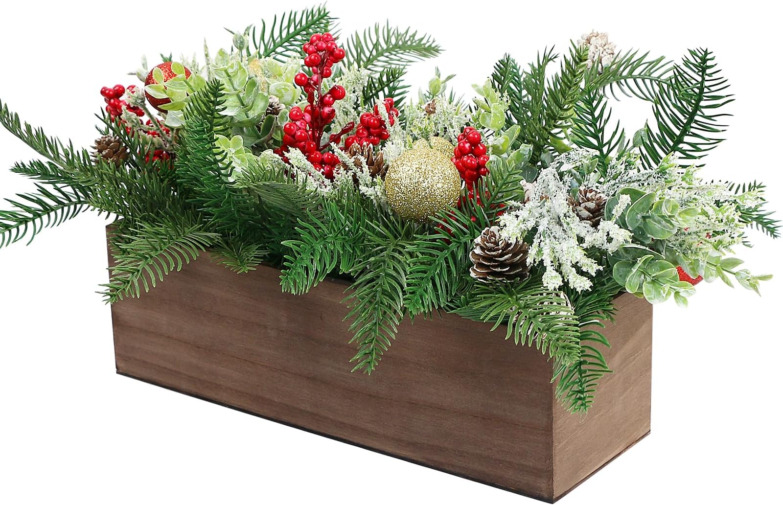 Amazon.com: Leinuosen Christmas Centerpiece Arrangement 3 Farmhouse ...