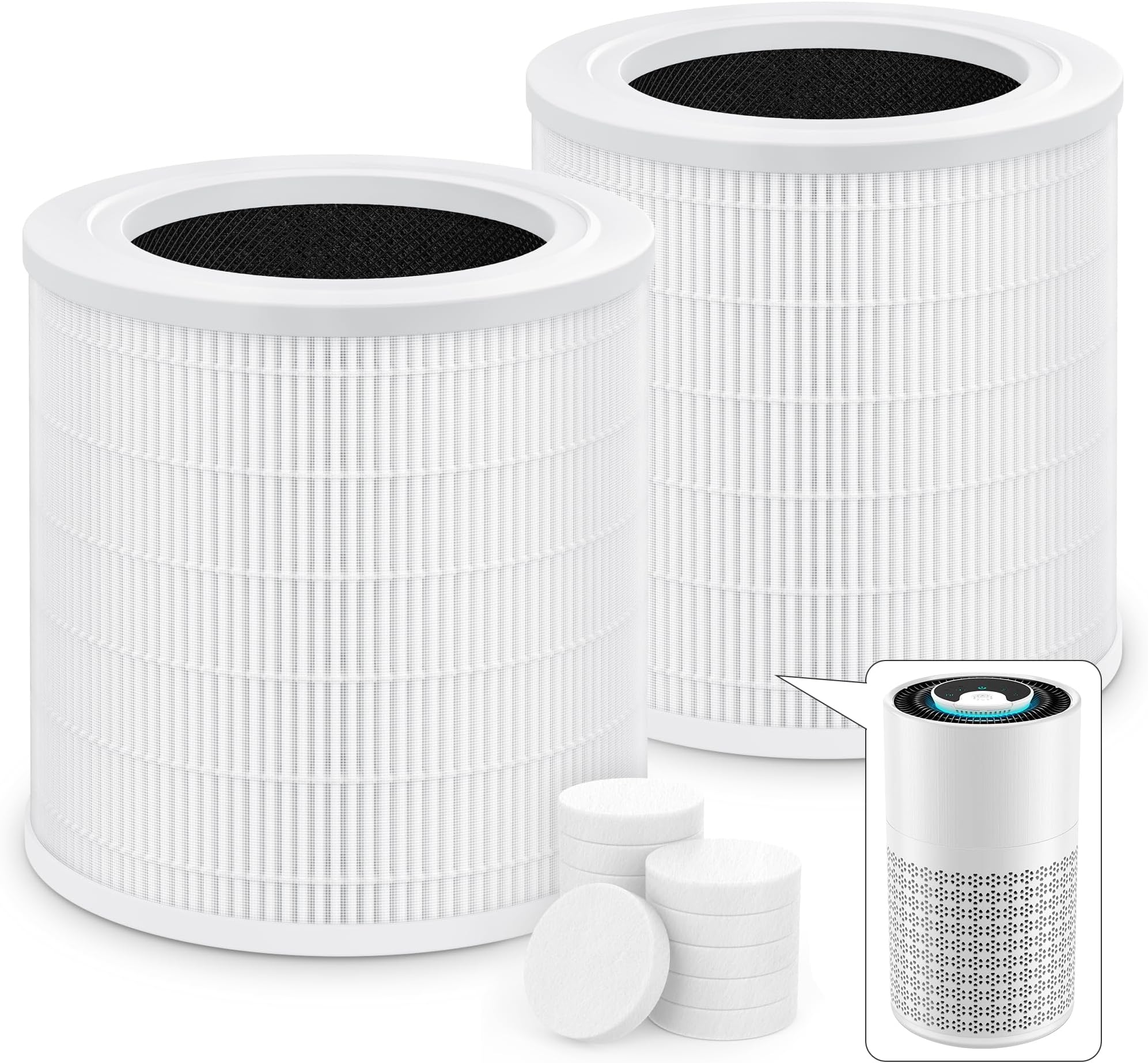 Amazon.com: HSP001 True HEPA Replacement Filters Compatible with ...