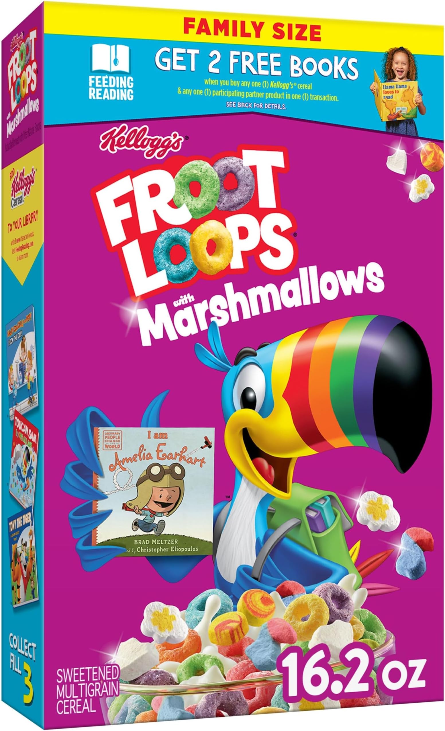Amazon.com: Kellogg's Froot Loops Breakfast Cereal, Kids Cereal, Family ...