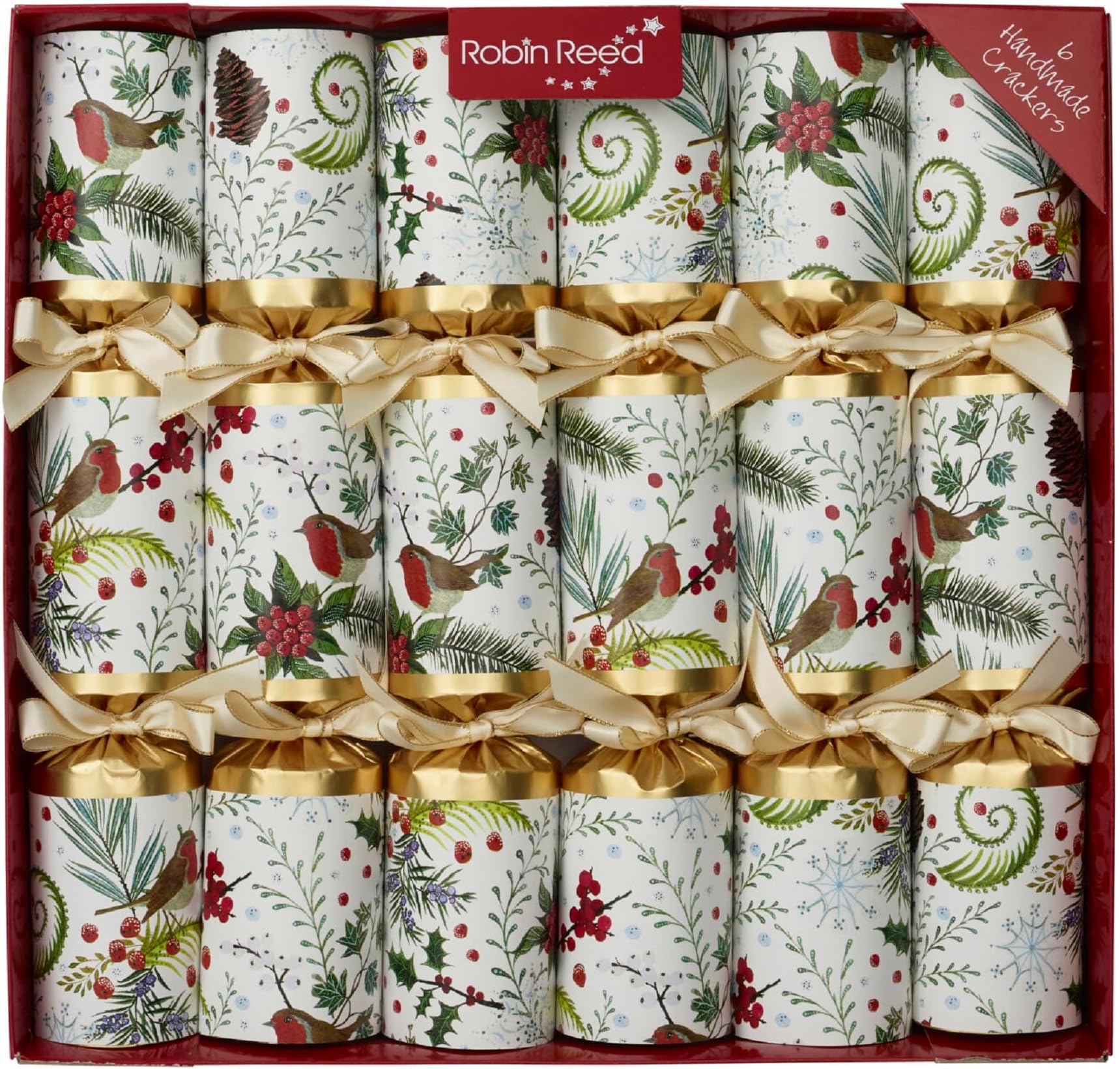 Robin Reed Set of 6 Twinkle Star Christmas Crackers : Amazon.co.uk ...