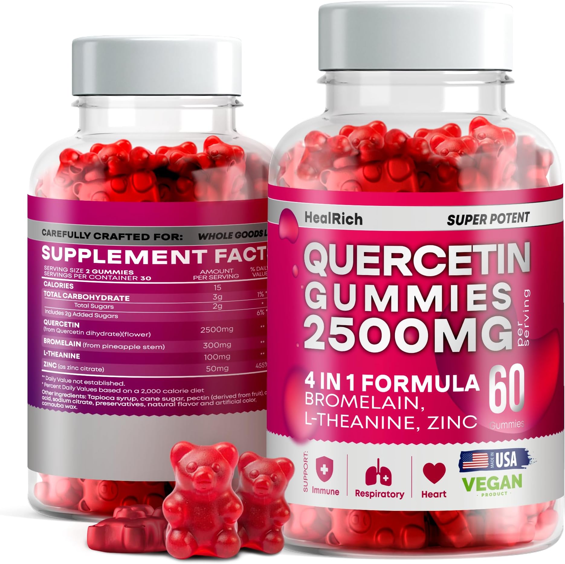 Amazon.com: Quercetin Gummies - 2500MG Quercetin with Bromelain L ...