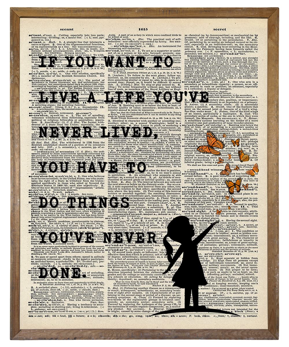 Buy Positive Motivational Quotes Wall Decor - If You Want to Live a ...