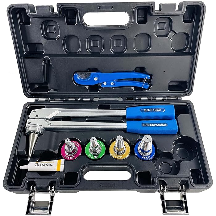Buy IBOSAD Manual PEX Pipe Expander Tool Kit with 1/2",5/8",3/4",1 ...