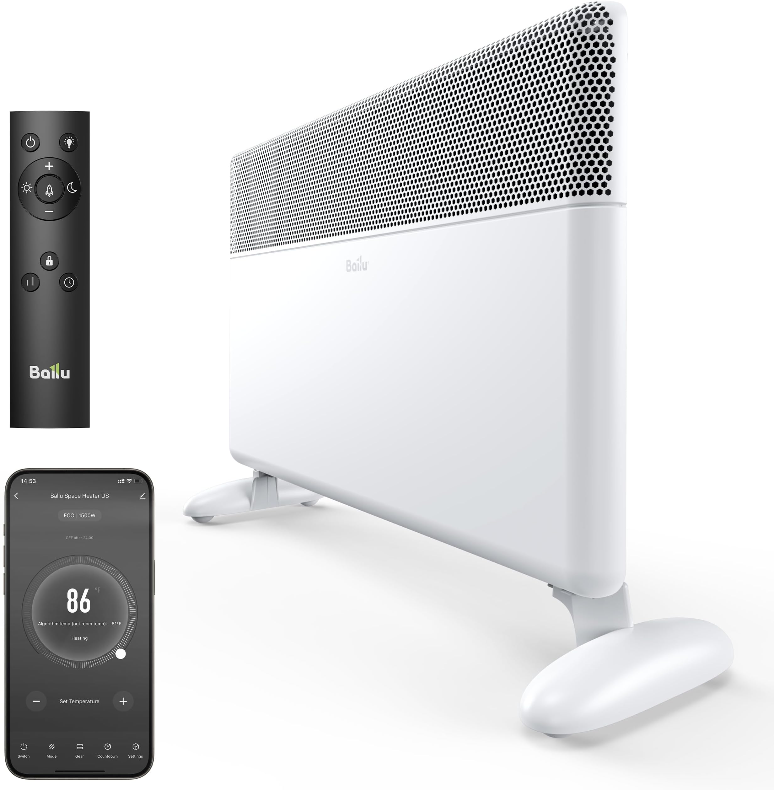 Amazon.com: Smart Envi Wi-fi Plug-in Electric Wall Heater - Energy ...