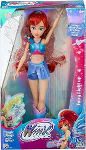Winx Fairy Light Up Wings Doll – Bloom with Sparkling Outfit & Glowing ...